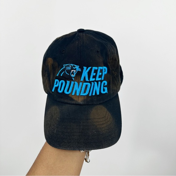 47 | Accessories | 47 Nfl Carolina Panthers Custom Bleach Splatter Dad ...